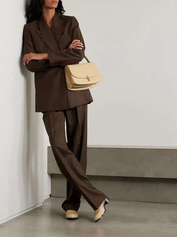 Loro Piana Wool-crepe Wide-leg Pants
