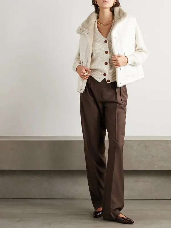 Loro Piana Leone Quilted Silk-shell Vest