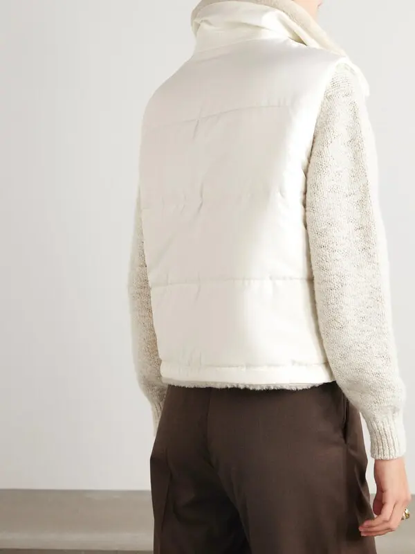 Loro Piana Leone Quilted Silk-shell Vest
