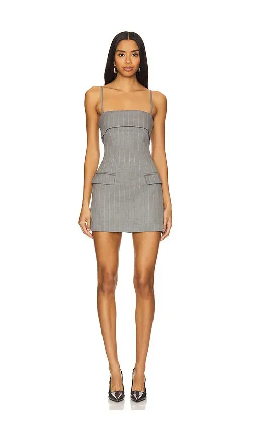 LOVERS AND FRIENDS Erin Mini Dress - Grey