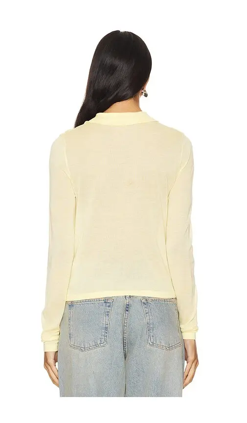 Lioness Black Swan Polo Top - Lemon