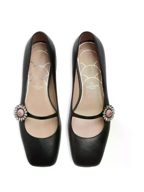 Valentino Garavani Mary-jane Ballet Flats - Black