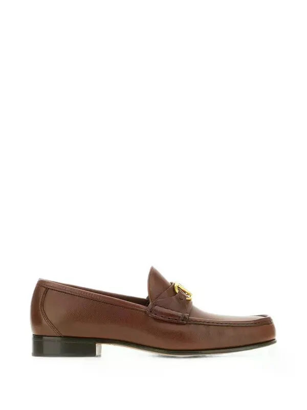 Valentino Garavani Vlogo Signature Loafers - Brown