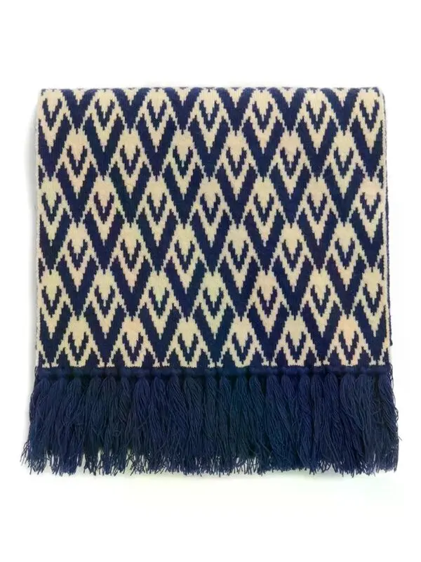 Valentino Garavani Toute La V Wool Scarf - Neutrals