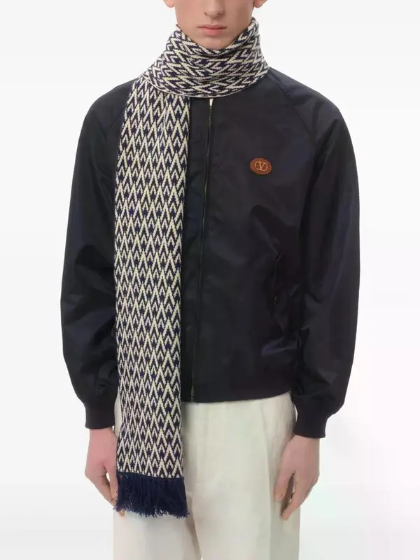 Valentino Garavani Toute La V Wool Scarf - Neutrals
