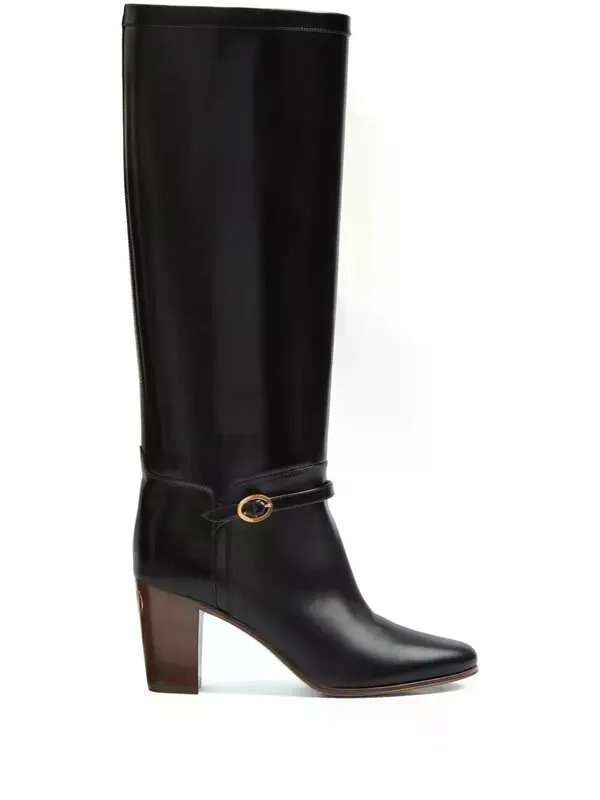 Valentino Garavani 75mm Pattie Leather Boots - Black