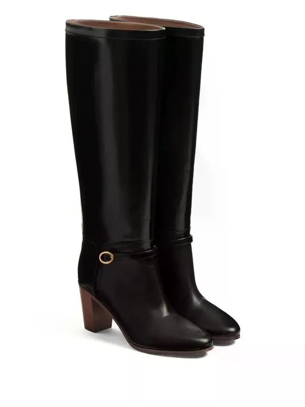 Valentino Garavani 75mm Pattie Leather Boots - Black