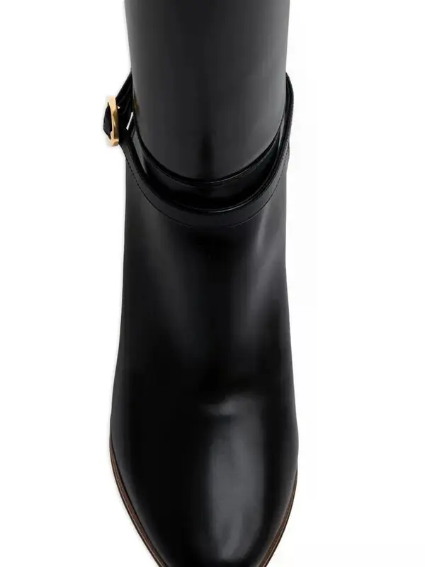 Valentino Garavani 75mm Pattie Leather Boots - Black