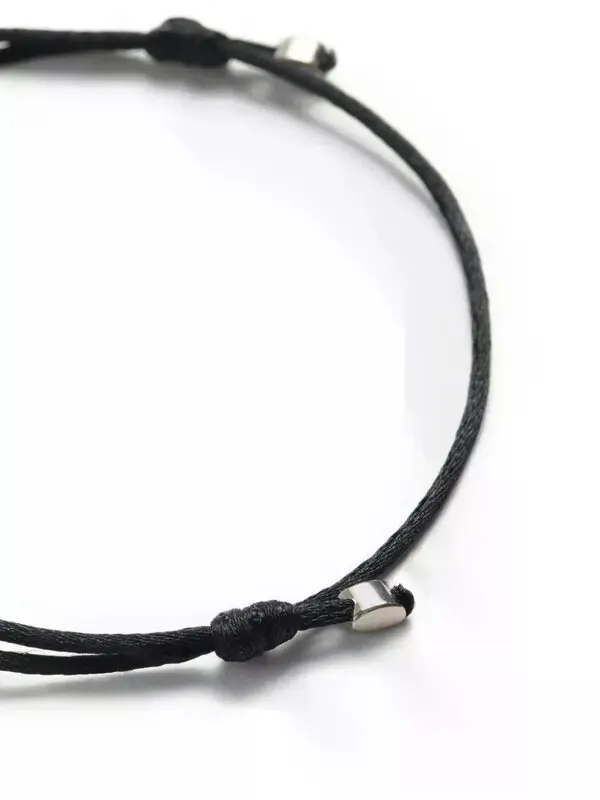 Valentino Garavani Vlogo Signature Cotton Bracelet - Black