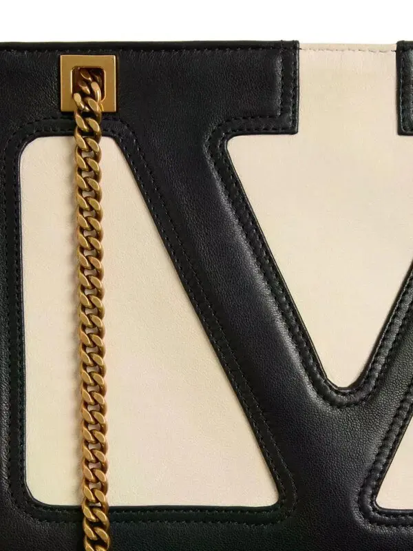 Valentino Garavani Viva Superstar Small Nappa Leather Shopping Bag - Neutrals