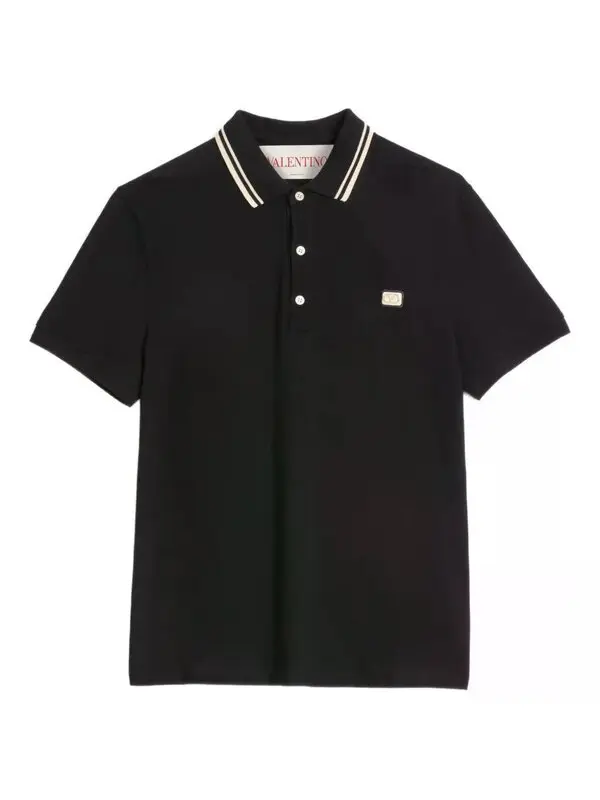 Valentino Garavani Vlogo Signature Polo Shirt - Black