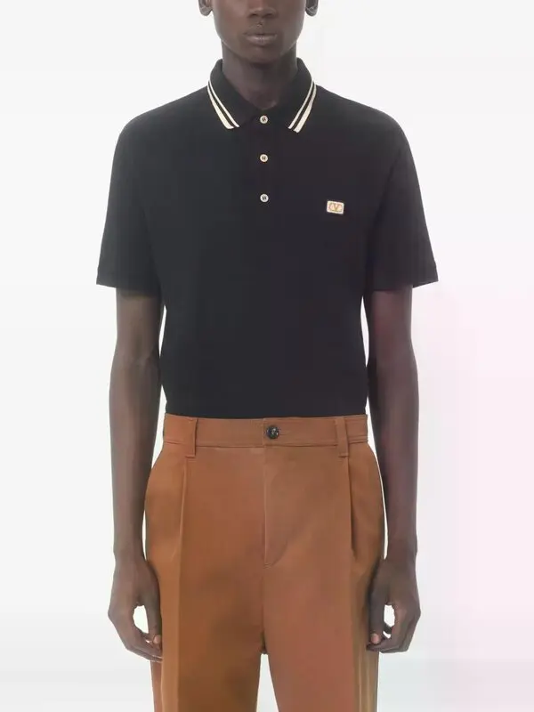 Valentino Garavani Vlogo Signature Polo Shirt - Black