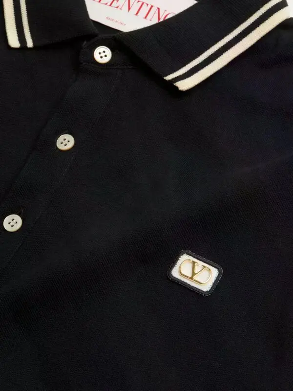 Valentino Garavani Vlogo Signature Polo Shirt - Black