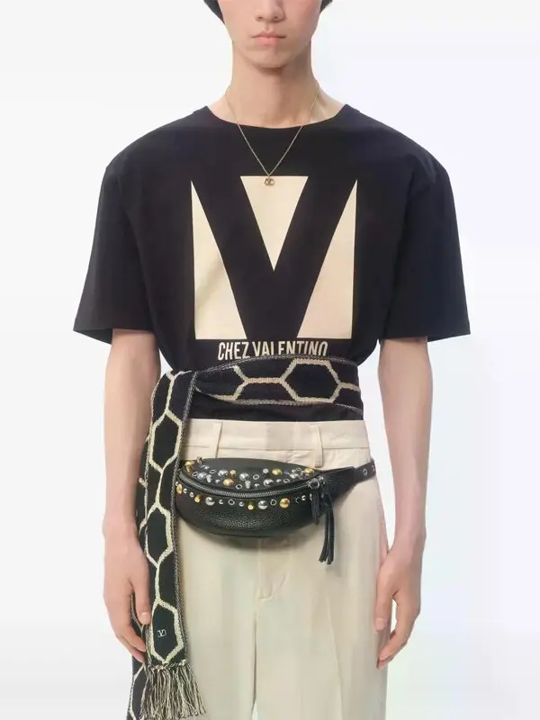Valentino Garavani Chez-print T-shirt - Black