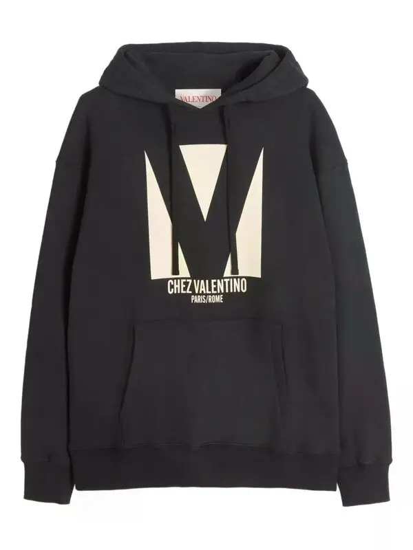 Valentino Garavani Chez Print Hoodie - Black