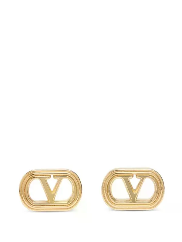 Valentino Garavani Ovalette Vlogo Signature Stud Earrings - Gold