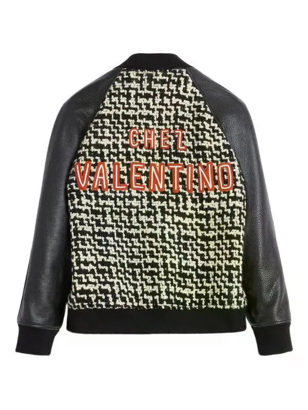 Valentino Garavani Chez-patch Tweed Bomber Jacket