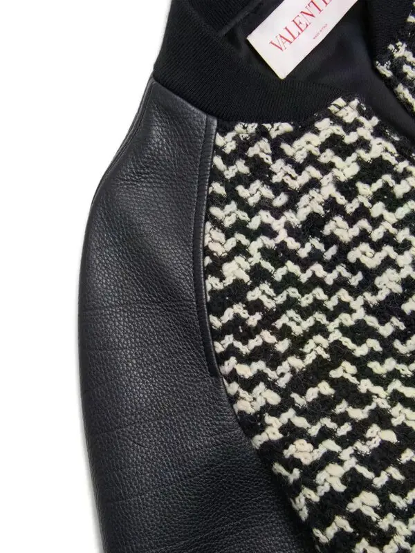 Valentino Garavani Chez-patch Tweed Bomber Jacket
