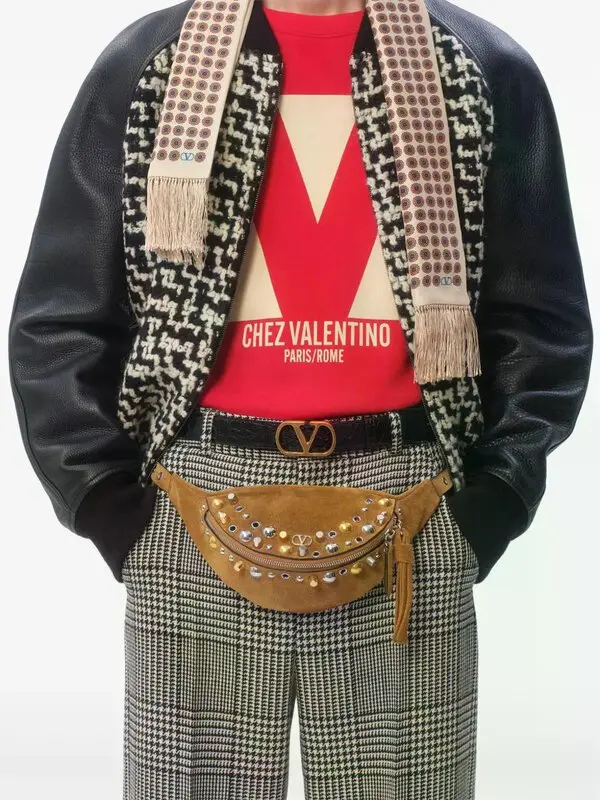 Valentino Garavani Chez-patch Tweed Bomber Jacket