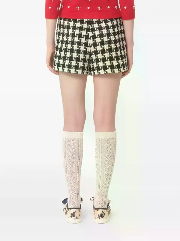 Valentino Garavani Damier Light Tweed Shorts - Neutrals