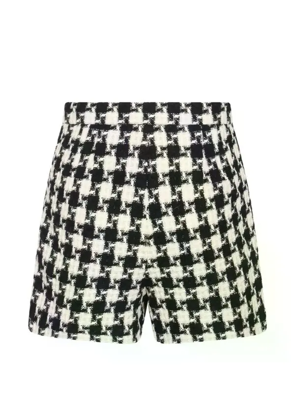 Valentino Garavani Houndstooth Tweed Shorts - Neutrals