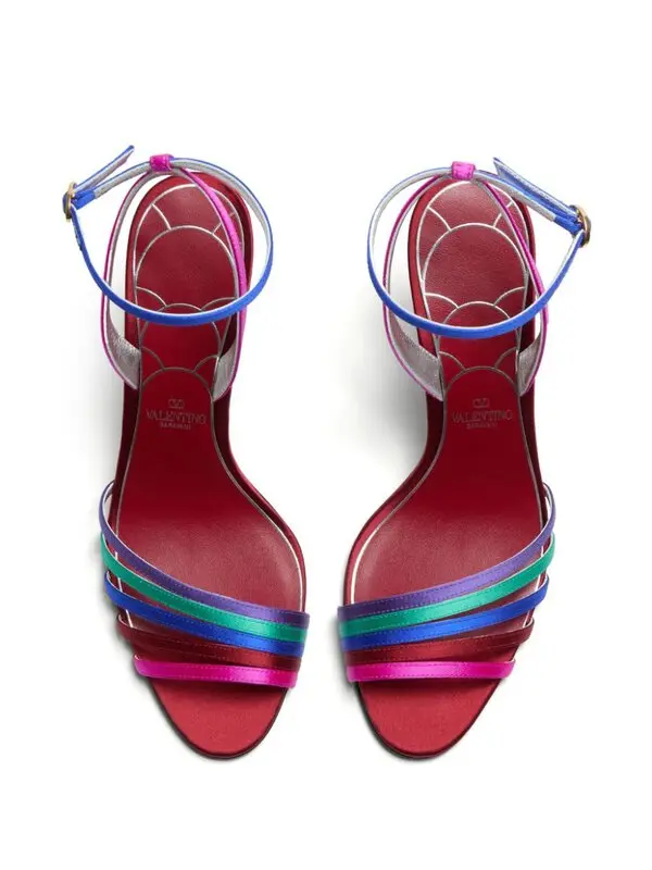 Valentino Garavani Ladycrush Satin Sandals - Pink