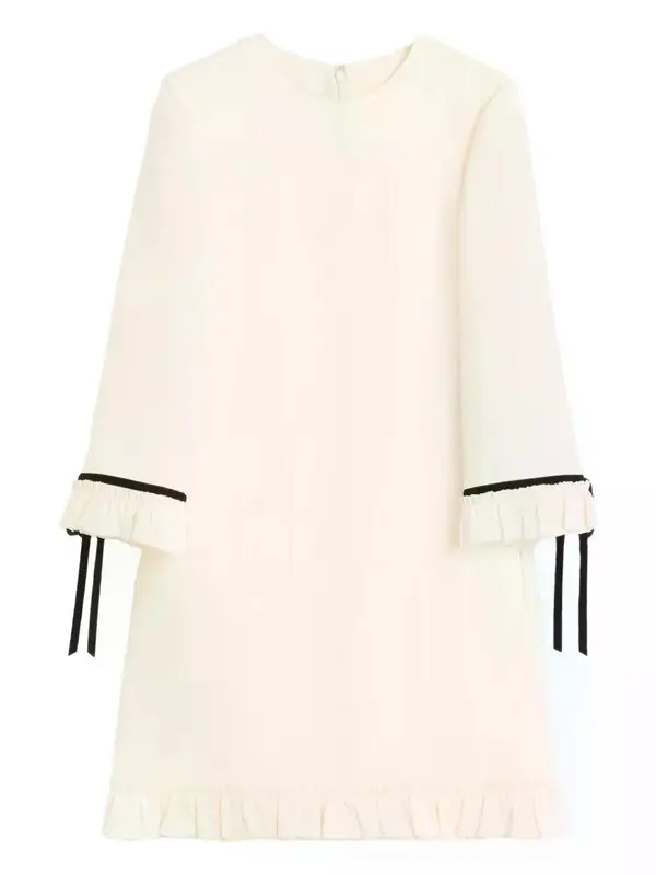 Valentino Garavani Crepe Couture Mini Dress - Neutrals