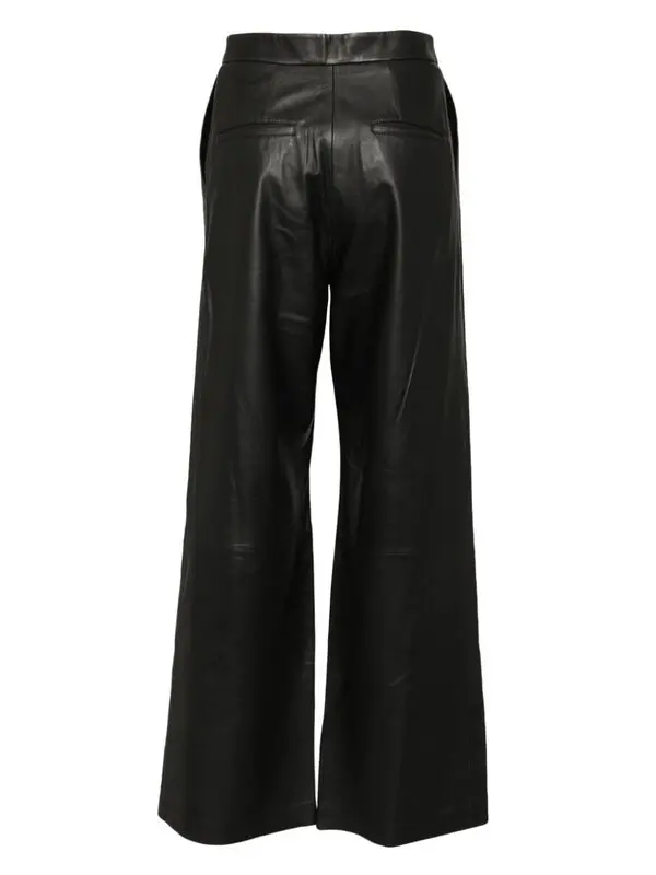 YVES SALOMON Wide-leg Leather Trousers