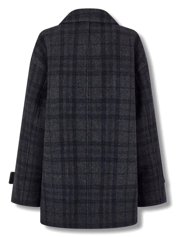 STUDIO TOMBOY Checked Wool Blend Coat