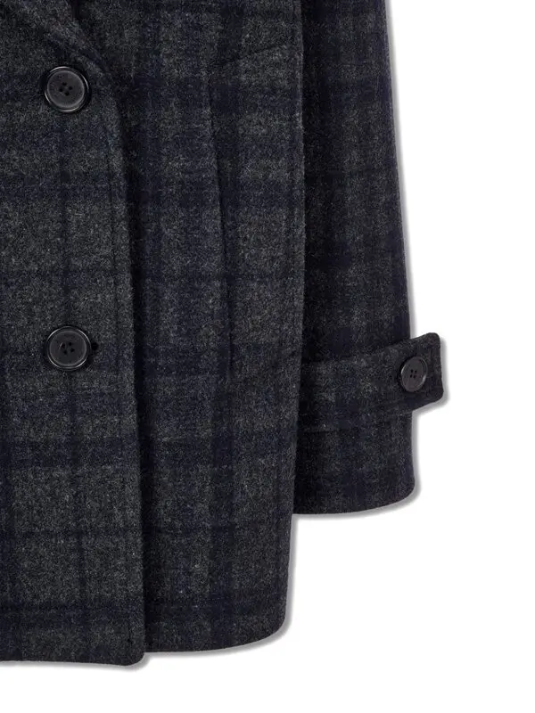 STUDIO TOMBOY Checked Wool Blend Coat