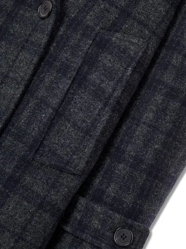 STUDIO TOMBOY Checked Wool Blend Coat