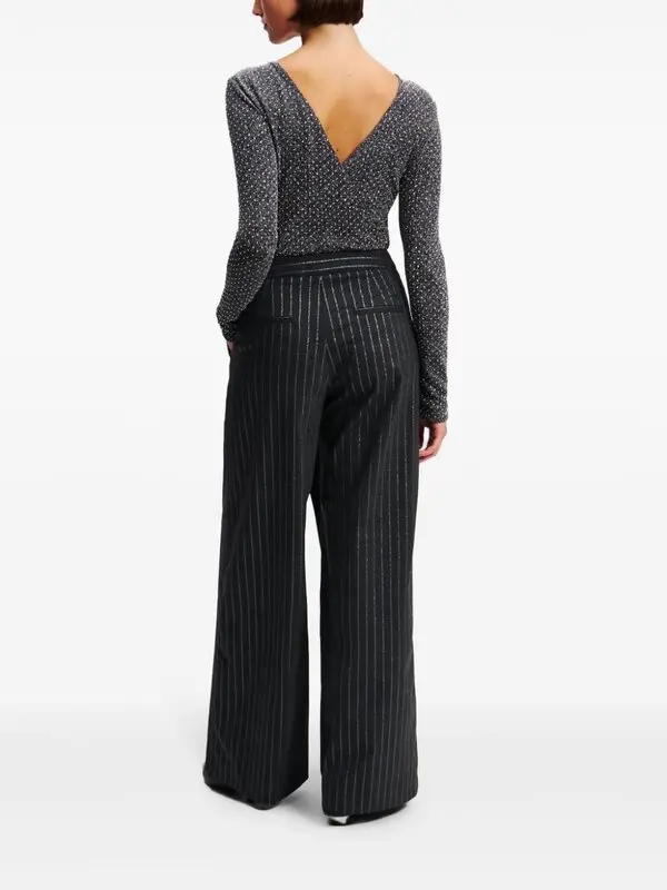 Karl Lagerfeld Pinstriped Tapered Trousers