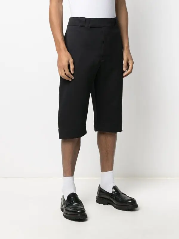 Prada Logo Patch Cropped Trousers