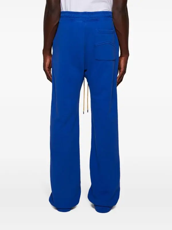 Rhude Fleece Drawstring Track Pants - Blue