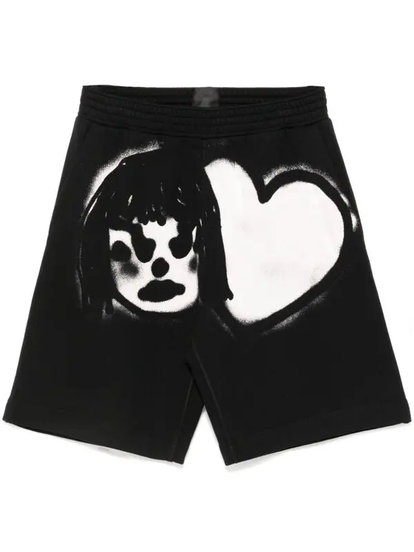 Givenchy Graffiti Print Shorts