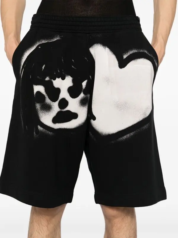 Givenchy Graffiti Print Shorts
