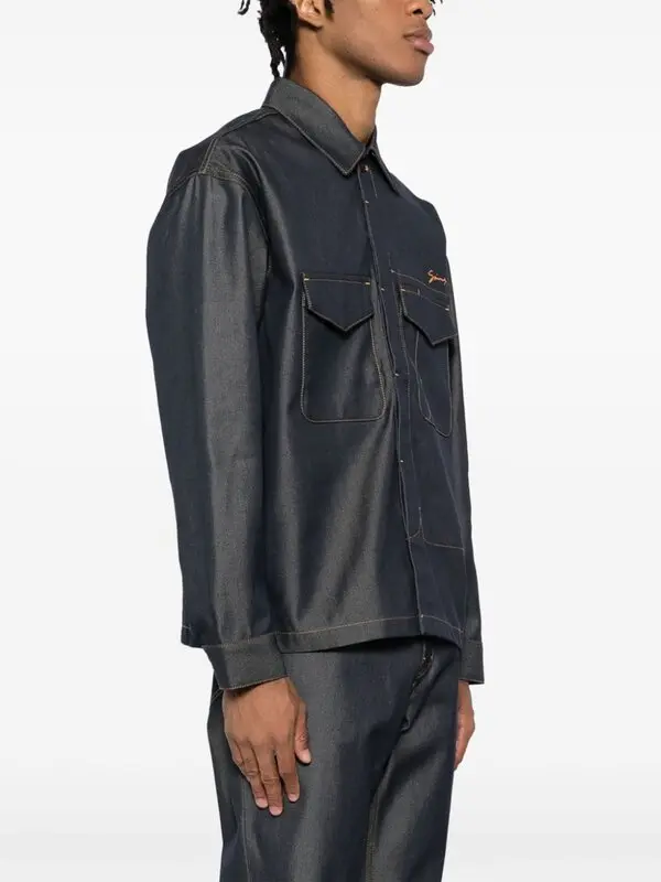 Givenchy Embroidered Denim Shirt