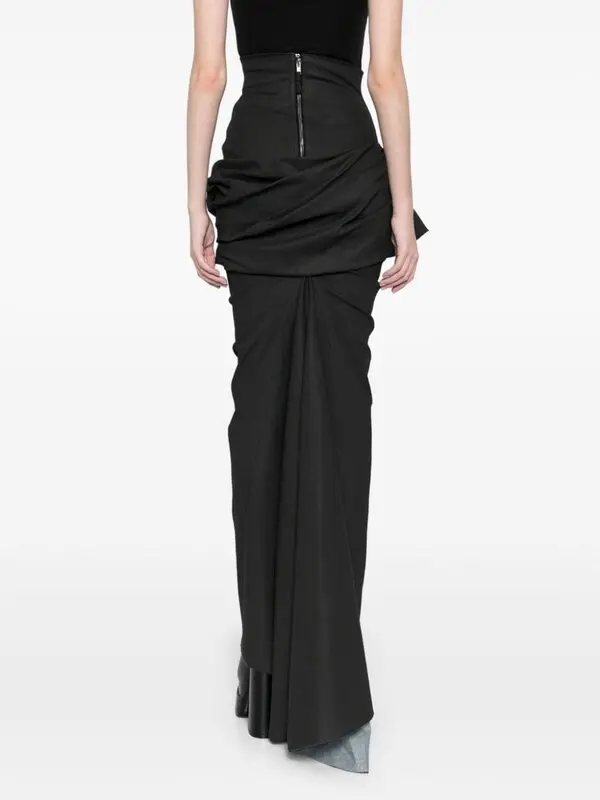 Rick Owens Draped Maxi Skirt