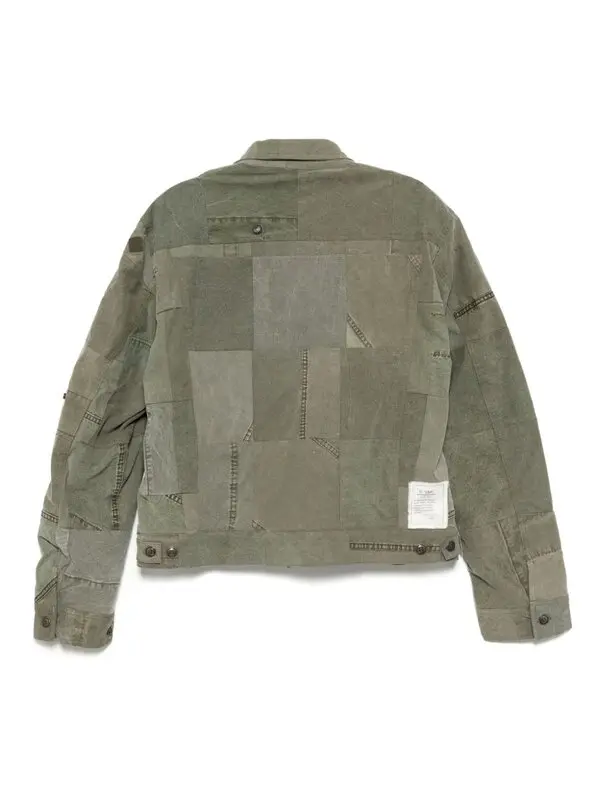 GREG LAUREN Army Scrapwork Trucker Jacket