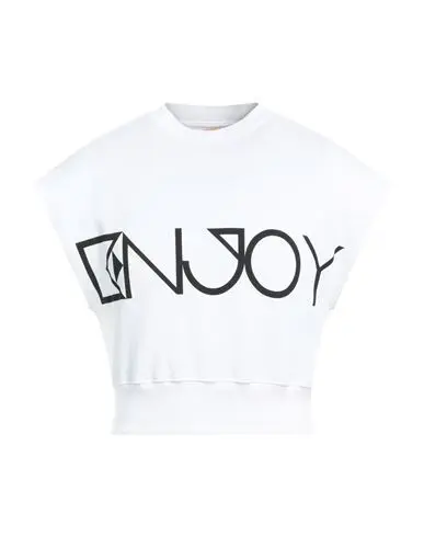 EBIT Sweatshirt With Brand Logo - White