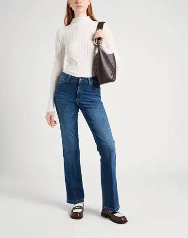Max & Co. Ribbed Mock Neck Long Sleeve Sweater