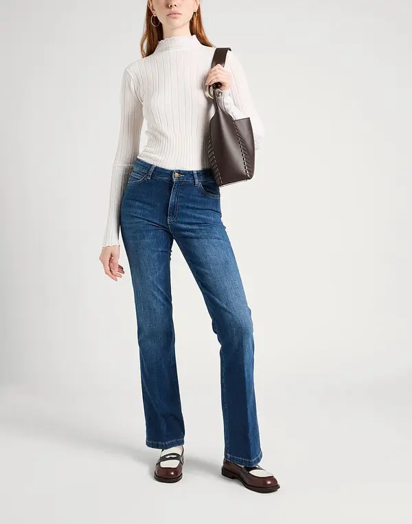 Max & Co. Ribbed Mock Neck Long Sleeve Sweater