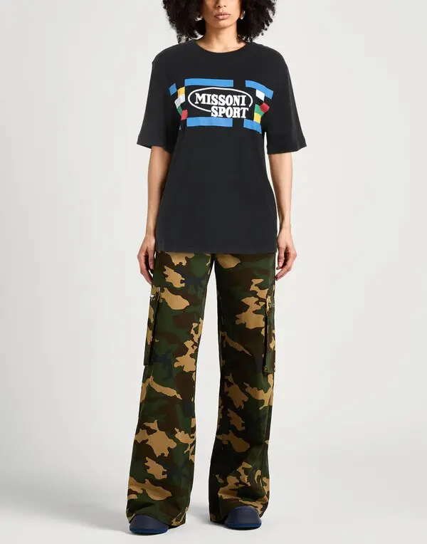 Missoni Printed Cotton T-shirt - Black