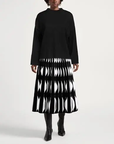 Alpha Studio Knitted Crewneck Sweater - Black