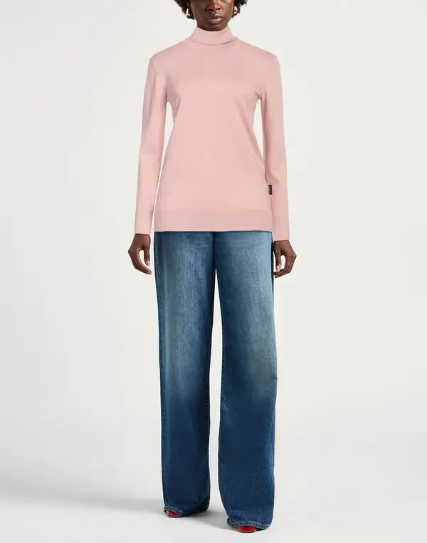 John Richmond Turtleneck Knit Top - Pink