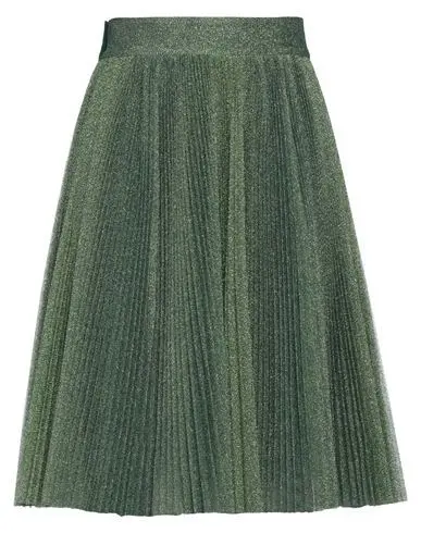 Dolce & Gabbana Metallic Flared Midi Skirt - Green