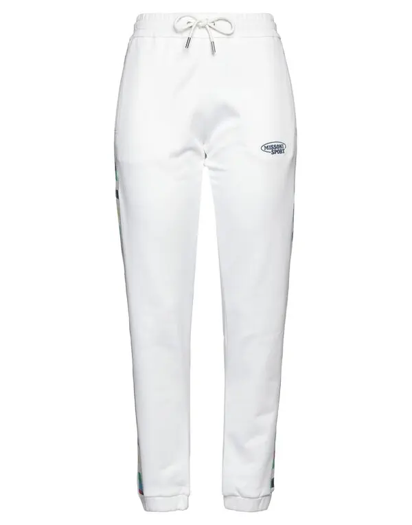Missoni Cotton Track Pants With Side Seam Stripes