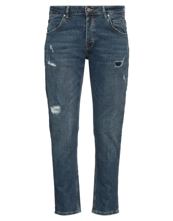 Brian Dales Skinny Fit Jeans With Distressed Detailing