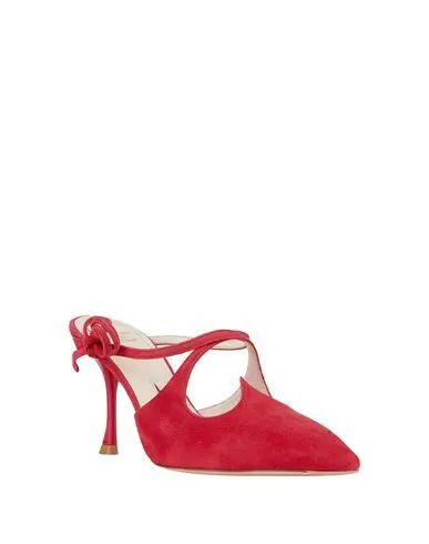 ROGER VIVIER Suede Mules With Bow Detailing