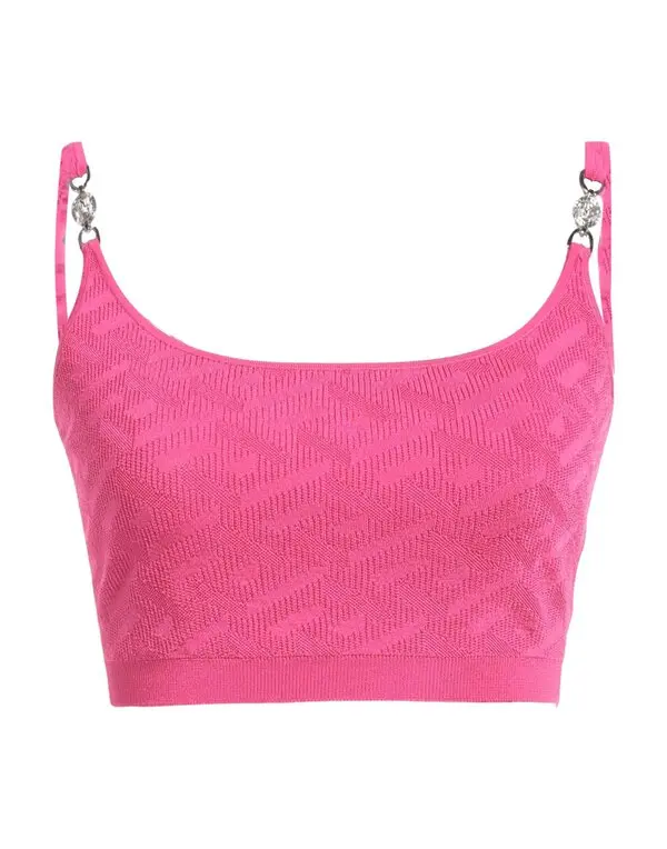 Versace Knitted Crop Top - Pink
